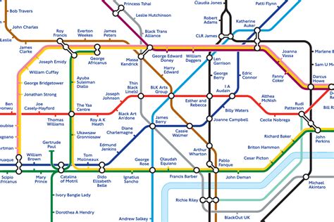 La metro di Londra ricorda la comunità nera nel Black History Month