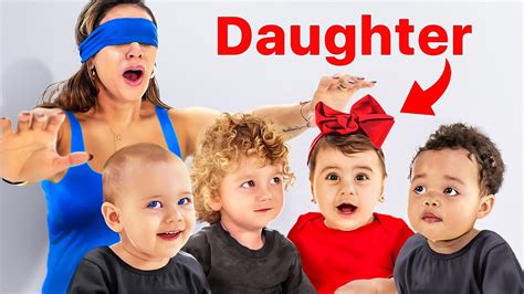 Mom Tries To Find Her DAUGHTER Blindfolded Go IT