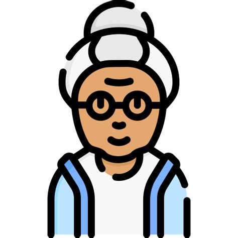 Grandmother Special Lineal Color Icon
