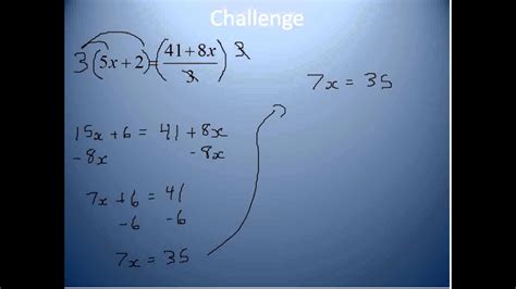 equations with variables on both sides simplifying math youtube