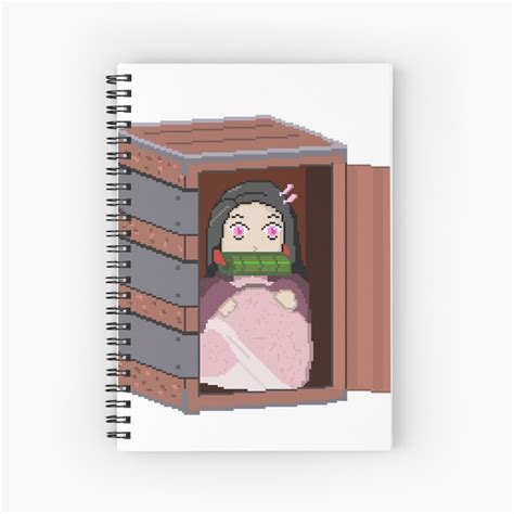 Cuaderno De Espiral Pixel Art De Nezuko Kamado De Demon Slayer Se