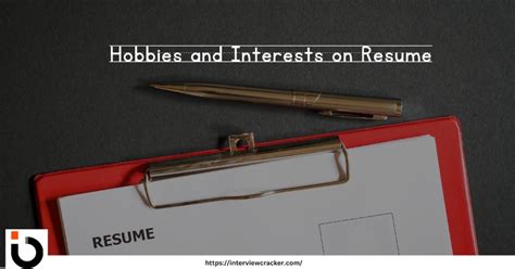 List Of Hobbies And Interests For A Resume Difference Between Hobbies