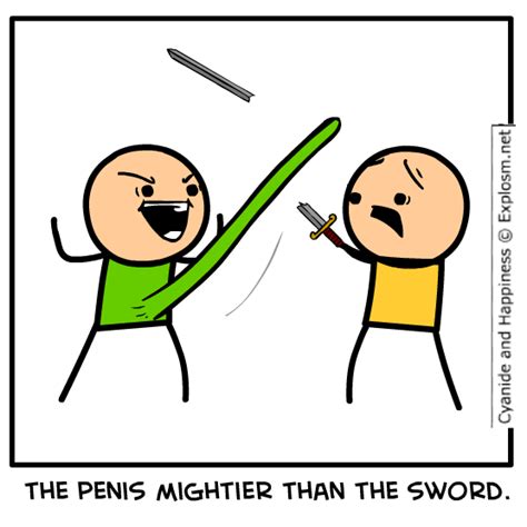 The Penis Mightier Than The Sword Cyanide And Happiness Explosm Net