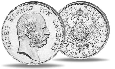 Königreich Sachsen 2 Mark 1904 König Georg Jaeger 129 Deutsches