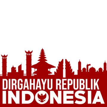 Indonesian Emblem Independence Day Hut Ri Ke 78th Official Logo