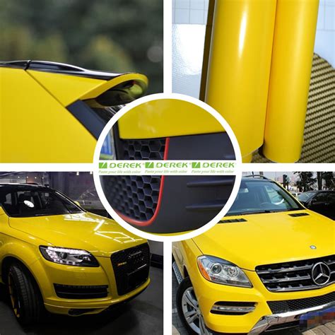 Buy 24x50 Glossy Yellow Vinyl Car Wrap Sheet Roll Film Sticker Decal