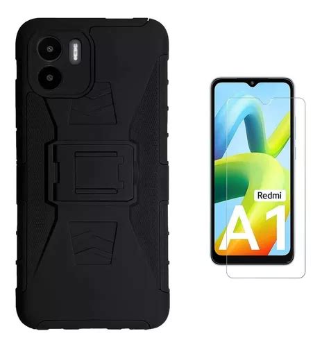 Mica Funda Uso Rudo Clip Para Xiaomi Redmi A Negro Meses Sin Inter S