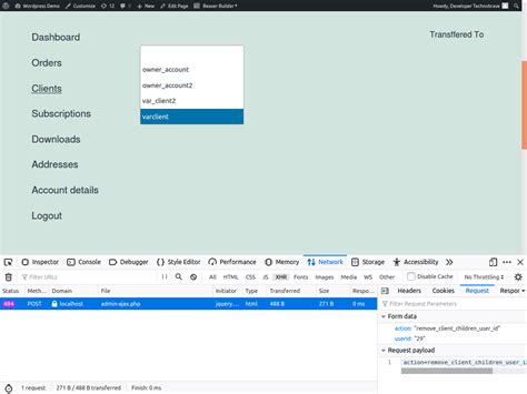 Woocommerce Wordpress Ajax Request Keep Saying The Requested Was