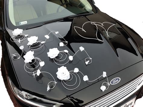 Dekoracja samochodu ozdoby na auto do ślubu płatki 6610724354 Allegro pl