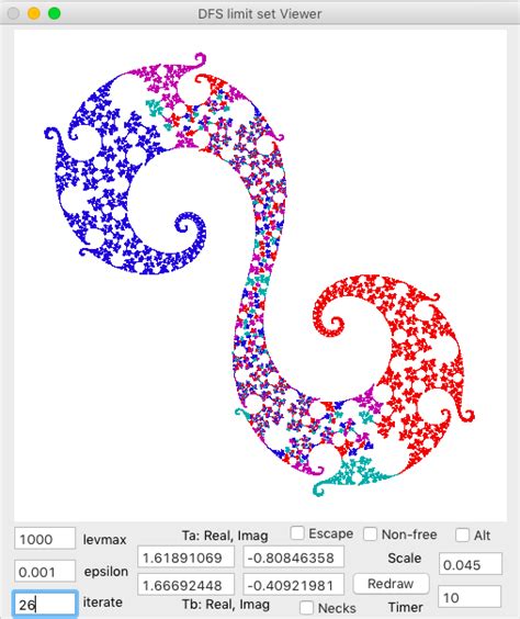 kleinian and quasi fuchsian limit sets on mac in c and in matlab