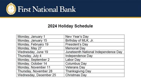 Bank Holiday Schedule 2024 Becki Carolan