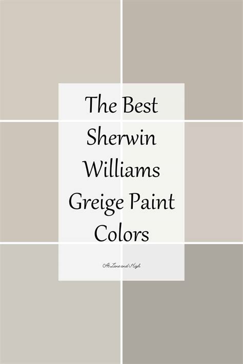 The Best Sherwin Williams Greige Paint Colors Of 2023 At Lane And High