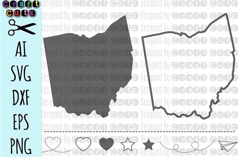 Ohio Outline Vector At Vectorified Collection Of Ohio Outline