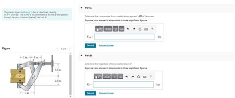Solved The Clamp Shown In Figure 1 Has A Rated Load Chegg