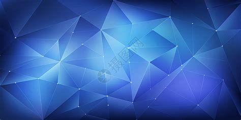 蓝色低多边形科技风背景图片素材 正版创意图片401739080 摄图网
