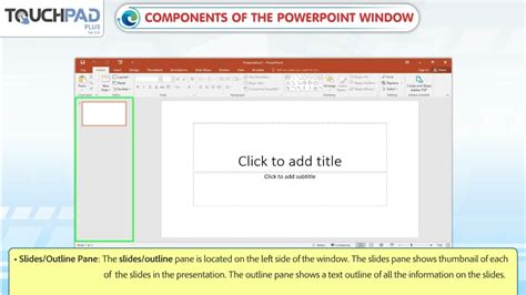 components of the powerpoint window youtube