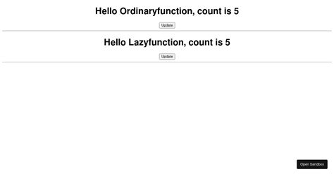 UseState Lazy Initialization Codesandbox