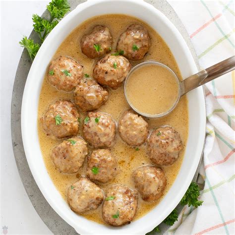 Creamy Rich Meatballs And Gravy Recipe Easy Slow Cooker Intentional