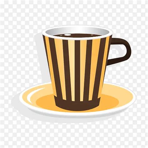 条纹咖啡杯子矢量PNG图片素材下载 图片编号qoebxrbq 免抠素材网