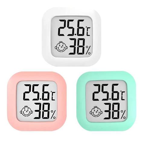 Thermomètre Hygromètre Interieur 3 PCS Thermometre Digital Interieur