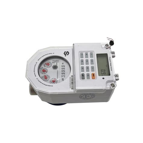 AMR Nb Iot Lora Wan Water Meter Brass Pipe LCD Display Sts Prepaid