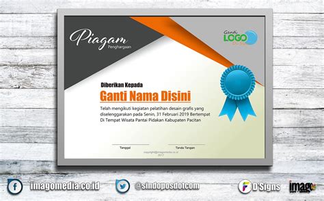 Contoh Sertifikat Penghargaan Lomba 2