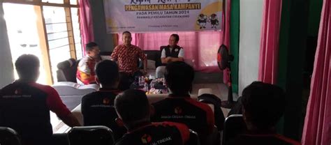 Panwascam Ciranjang Cianjur Rakor Pengawasan Pemilu