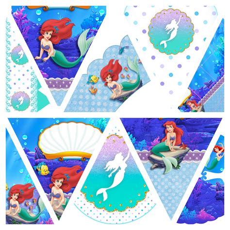 Kit Festa Pequena Sereia Para Imprimir Origamiami Arte Para Toda A