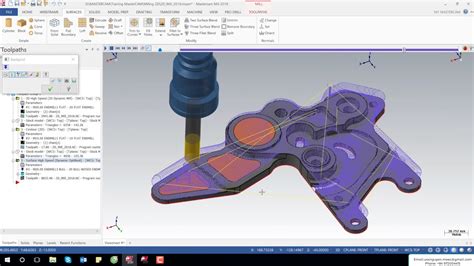 mastercam 2018 dynamic optirough mill 2 5d part 2 youtube