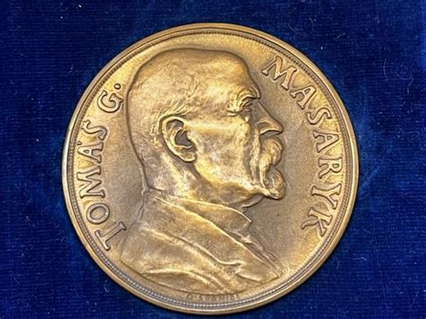 T G Masaryk pamětní medaile na pamět 85 narozenin bronz Aukro