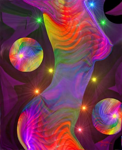 Rainbow Chakra Art Female Nude Reiki Visionary Art Print Etsy