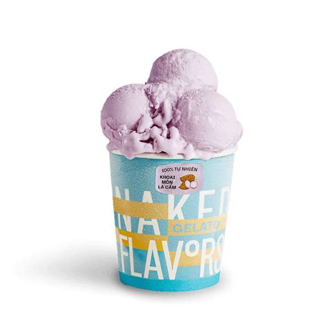 Kem Khoai Môn Lá Cẩm Naked Flavors
