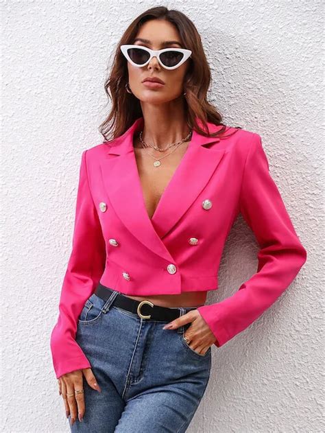 What To Wear With A Pink Blazer Chic Outfit Ideas With Hot Pink