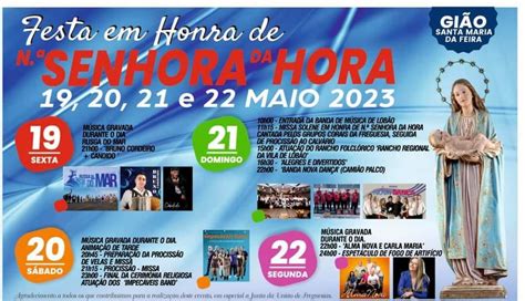 Festas Em Honra De Nossa Senhora Da Hora Gi O