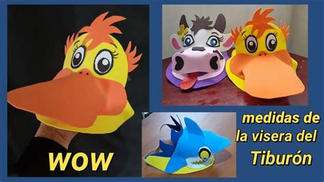 Bonita Visera De Patito Para Tus Chiquitines M Scara De Pato