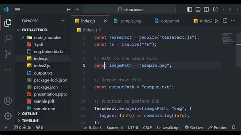 Node Js Tesseract Js Ocr Example To Extract Text From Image Save It