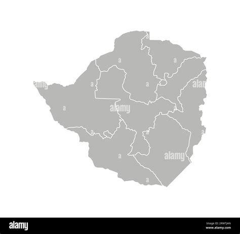 Vector Isolated Illustration Of Simplified Administrative Map Of