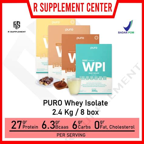 Jual PURO WPI 2 4kg Whey Protein Isolate 2400gr 2 4 KG Isopro Iso Pro