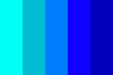 Light Blue To Dark Blue Color Palette