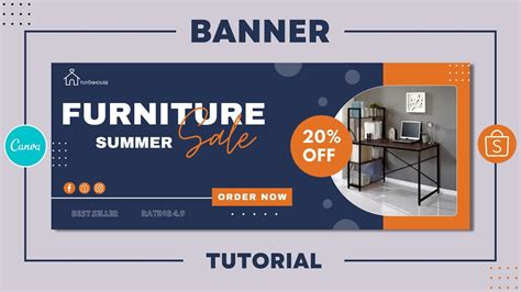 Tạo banner trang trí shopee ngành hàng gia dụng bằng Canva Shopee