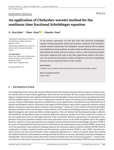 an application of chebyshev wavelet method for the nonlinear time fractional schrödinger