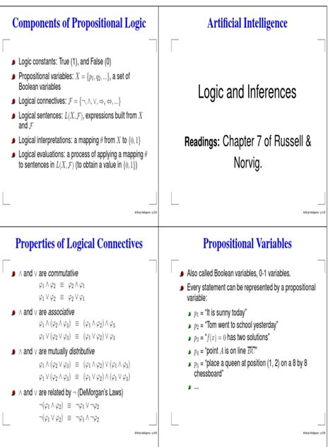 07a logic 4p pdf interpretation logic inference