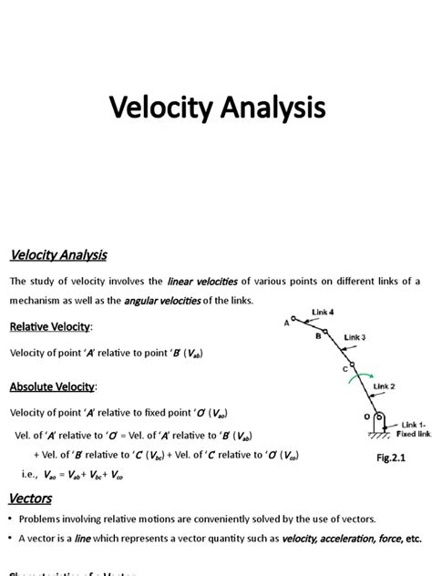 velocity analysis pdf velocity euclidean vector