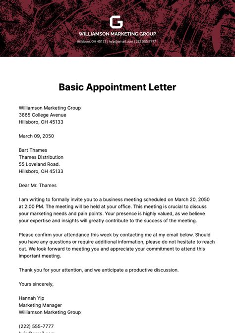 Appointment Letter Format Excel Infoupdate Org