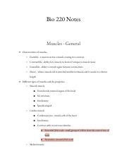 Bio Exam Study Guide Pdf Bio Notes Muscles General