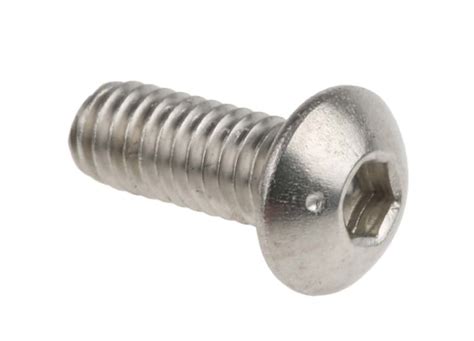 RS PRO RS PRO Plain Stainless Steel Hex Socket Button Screw ISO 7380