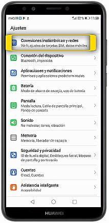 Cómo configurar el APN en un Huawei Y7 2018