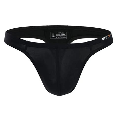 Sexy Mens Ice Silk Underwear Mini Bikini G String Tanga Thongs Ultra