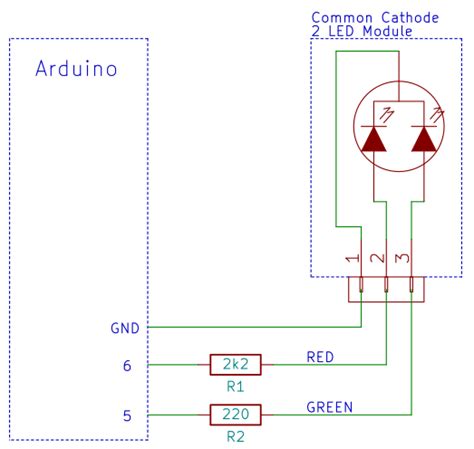 Common Cathode Red And Green Led Module Arduino Tutorial