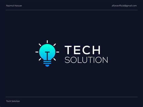 TECH SOLUTION Logo Design Behance